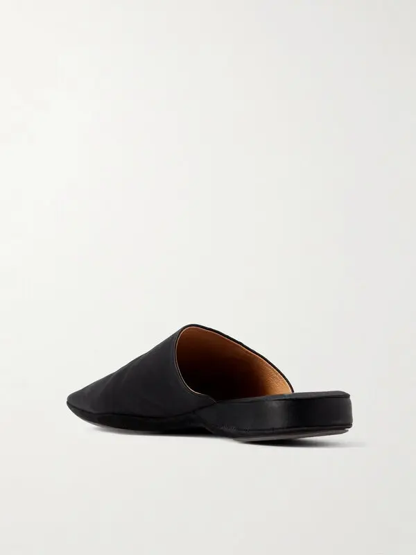 Calvin Klein Hugh Satin Mules - Black