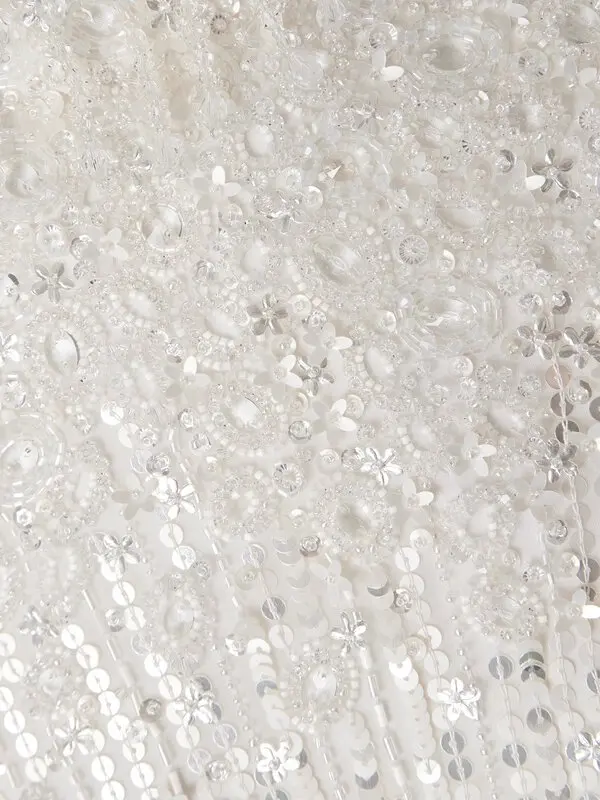 Jenny Packham Madeleine Embellished Chiffon Gown - Neutrals