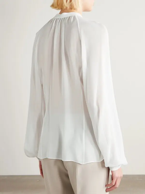 Gabriela Hearst Gian Silk-chiffon Blouse