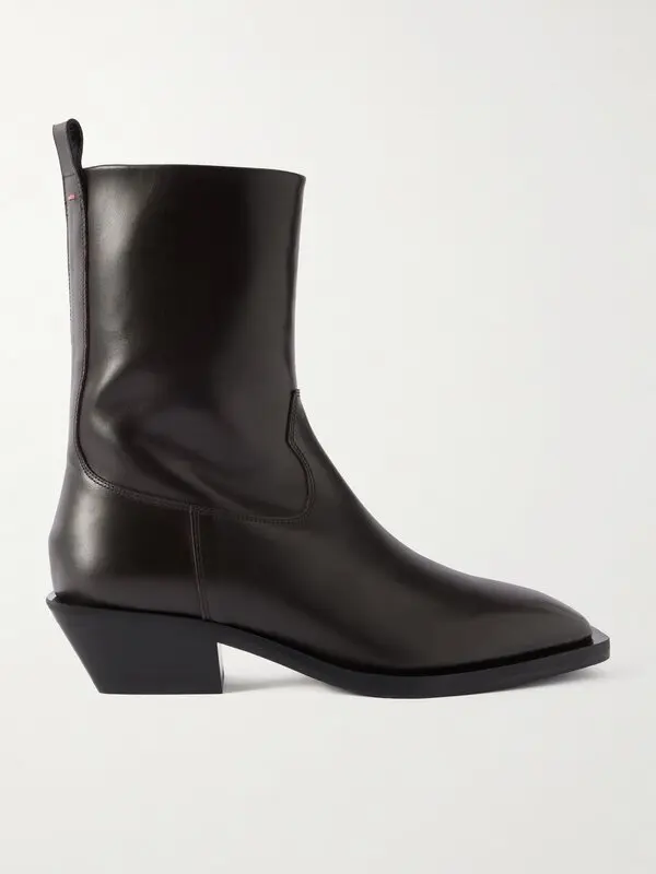 AeydĒ Luis Leather Ankle Boots - Brown