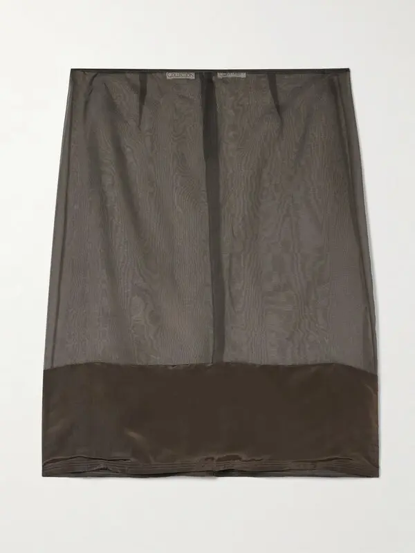 Calvin Klein Mabel Organza Pencil Skirt