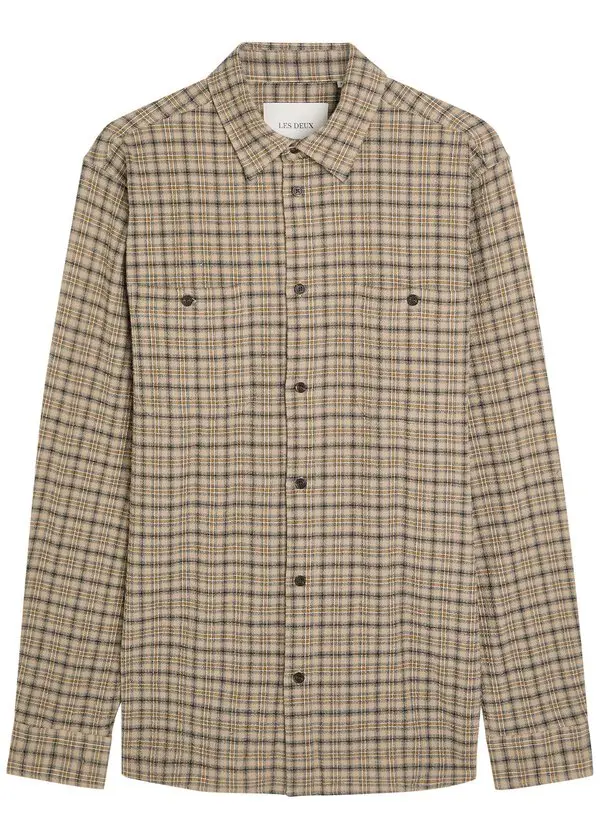 LES DEUX John Checked Woven Shirt