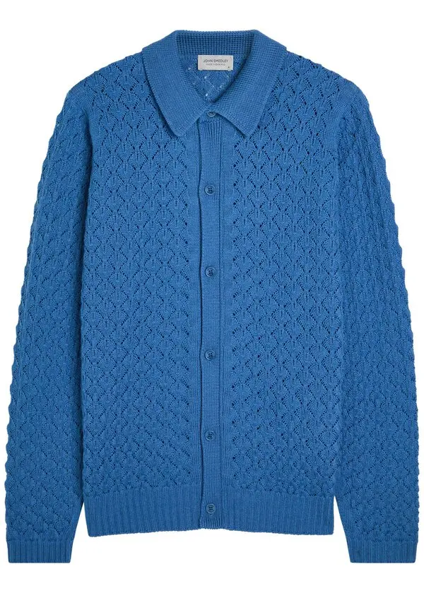 John Smedley Winster Open-knit Merino Wool Cardigan