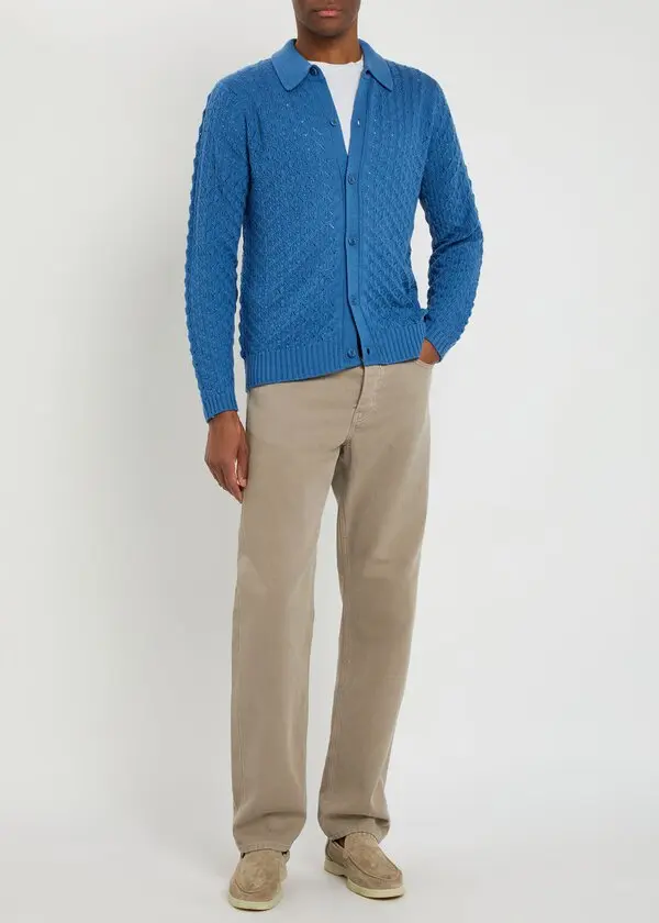 John Smedley Winster Open-knit Merino Wool Cardigan