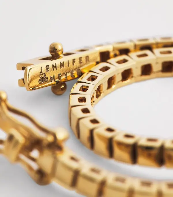 JENNIFER MEYER Square Tennis Bracelet In 18-karat Yellow