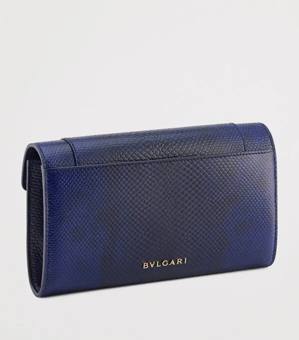 BVLGARI Karung Leather Serpenti Forever Long Wallet