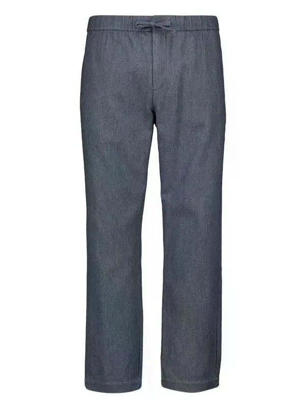 Frescobol Carioca Oscar Herringbone Pattern Trousers - Blue