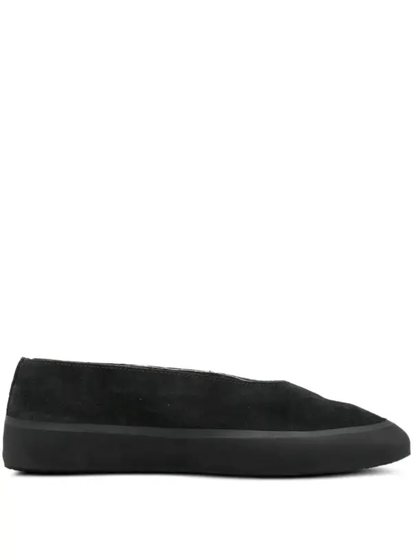 Le Monde Beryl Shearling Ballet Flats - Black