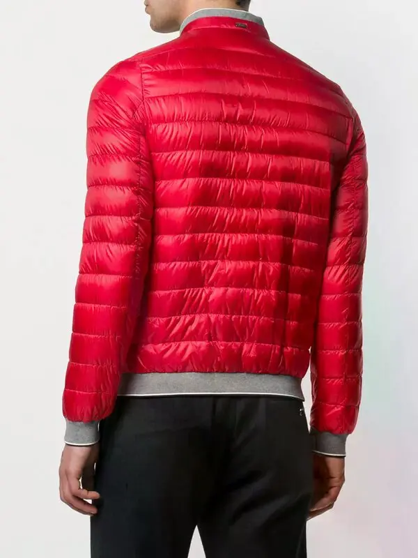 Herno Quilted High Neck Jacket - Red