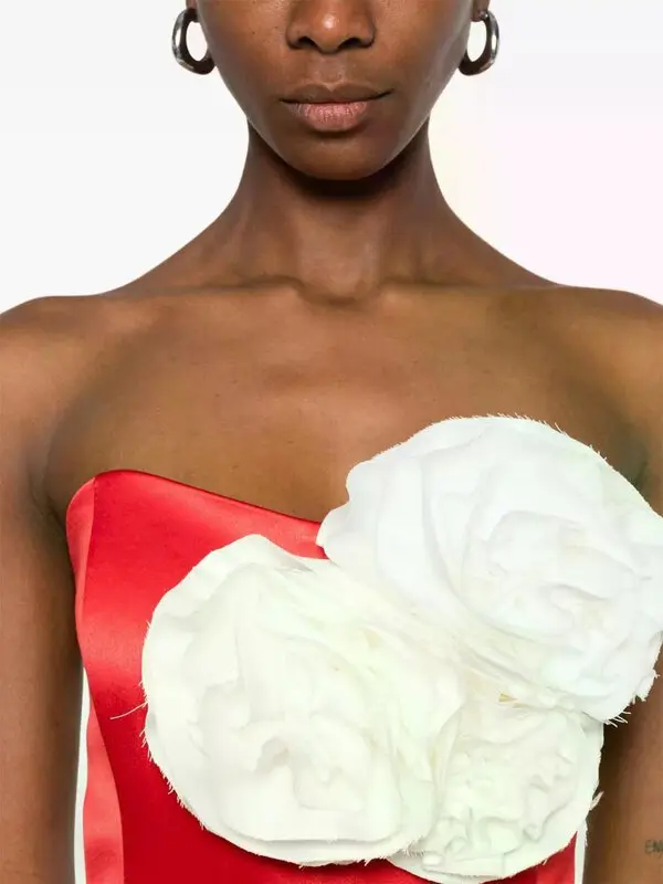 RHIZOME Bloom Corset Top - Red
