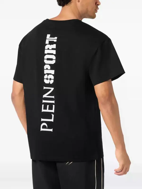PLEIN SPORT Logo Back-print T-shirt - Black