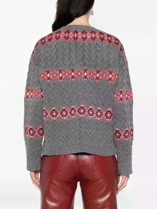 CECILIA PRADO Patterned Crew Neck Sweater