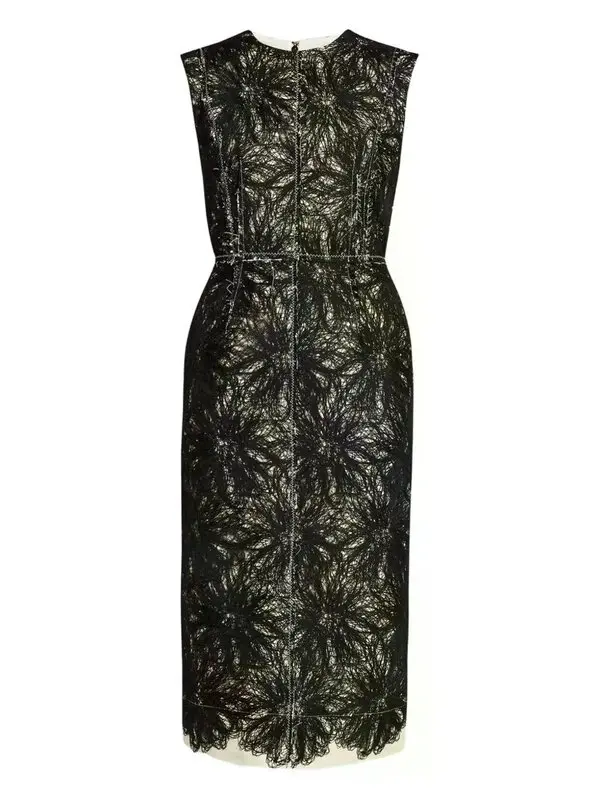 Erdem Sleeveless Lace Midi Dress