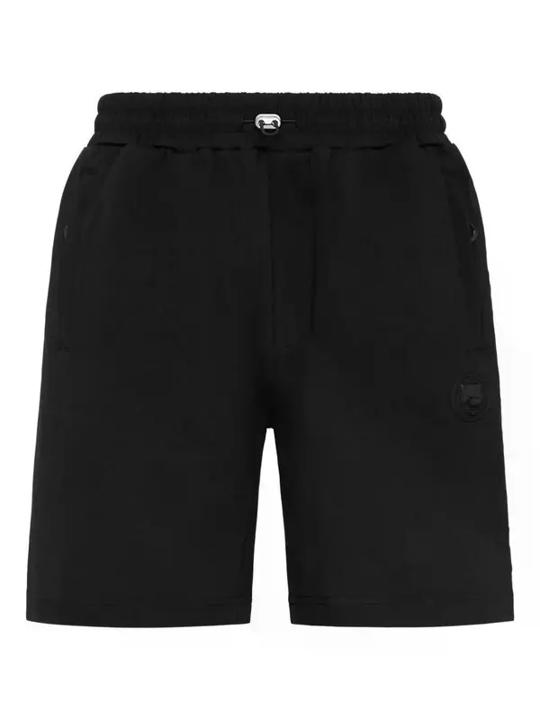 PLEIN SPORT Embossed Logo Shorts - Black