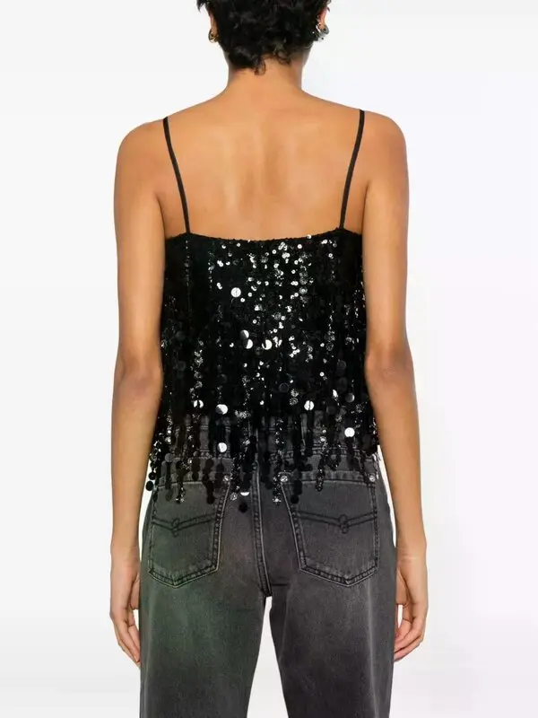 Blumarine Sequin Fringed Top
