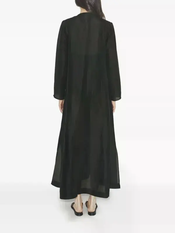 Tory Burch Pleated Panel Caftan - Black