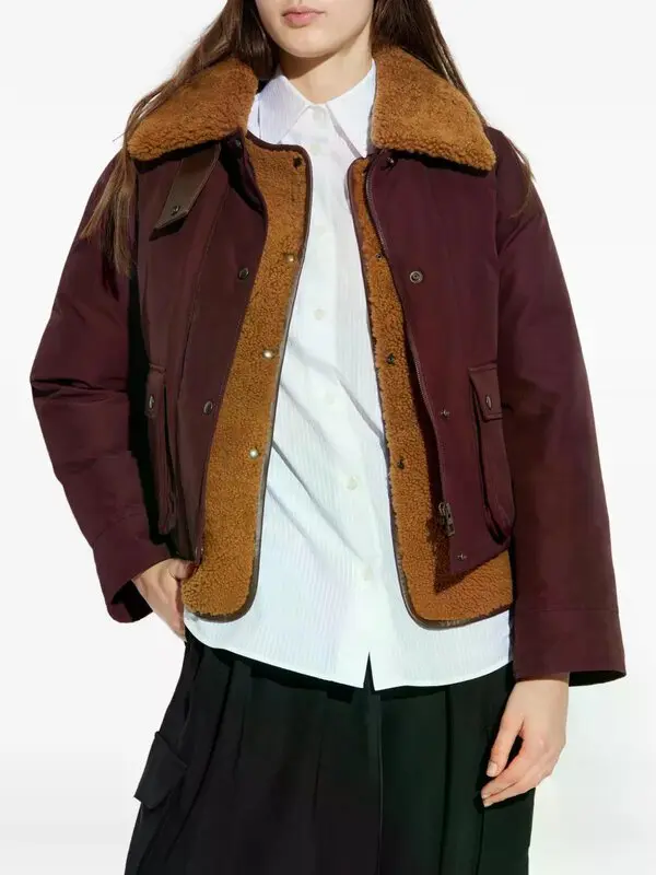 Loewe Shearling Collar Puffer Jacket