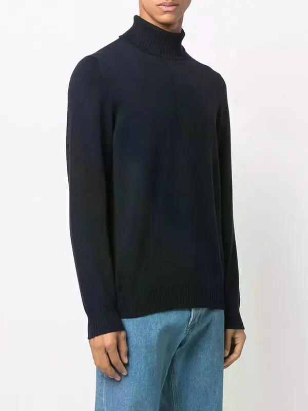 FILERIA Roll Neck Jumper - Blue