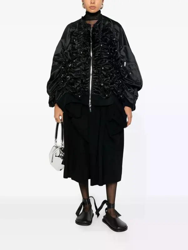 Noir Kei Ninomiya Ruched Zip-up Jacket
