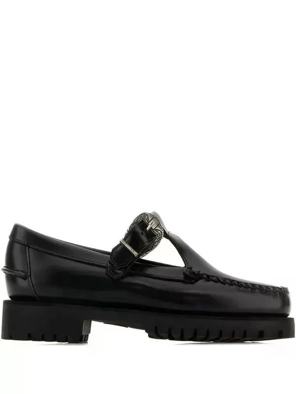 SEBAGO Aurora Buckle Detail Leather Loafers