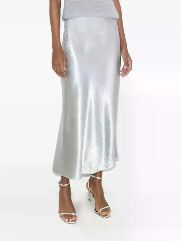 Tory Burch Satin Midi Skirt