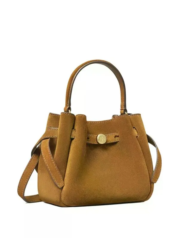 Tory Burch Mini Romy Suede Bucket Bag - Brown