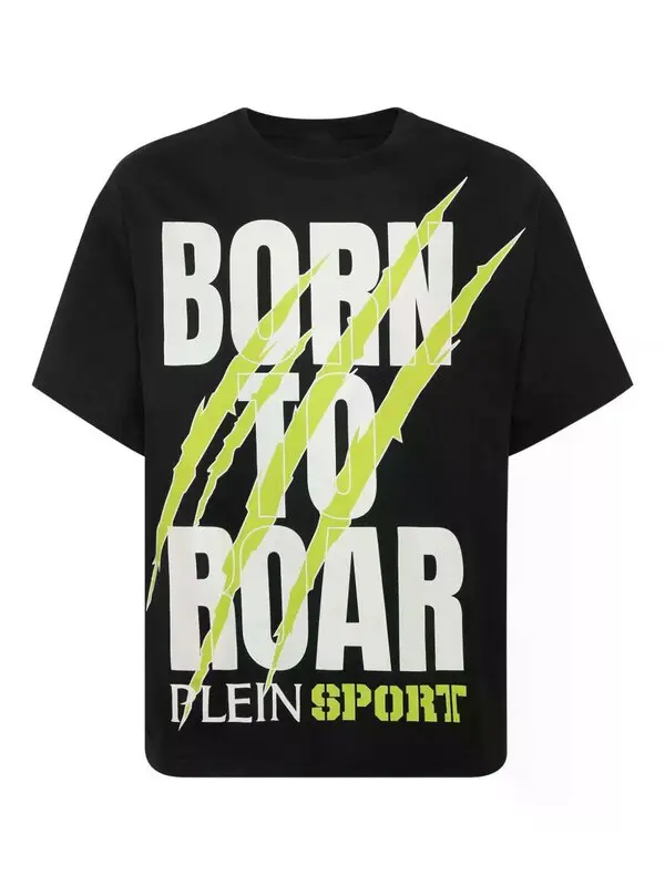 PLEIN SPORT Claw-print Roar T-shirt - Black