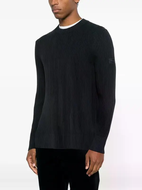Marc O'polo Ribbed Knit Crew Neck Sweater