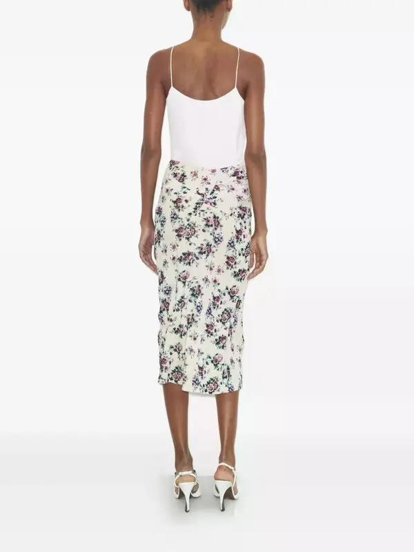 Tory Burch Printed Velvet Midi Skirt