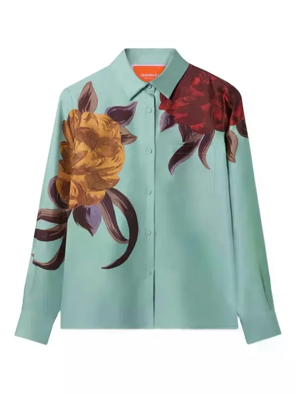 La DoubleJ Floral Print Shirt - Blue