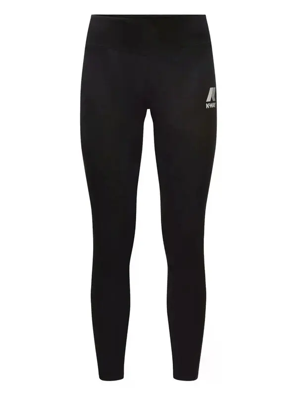 K-WAY Logo-detailing Leggings - Black