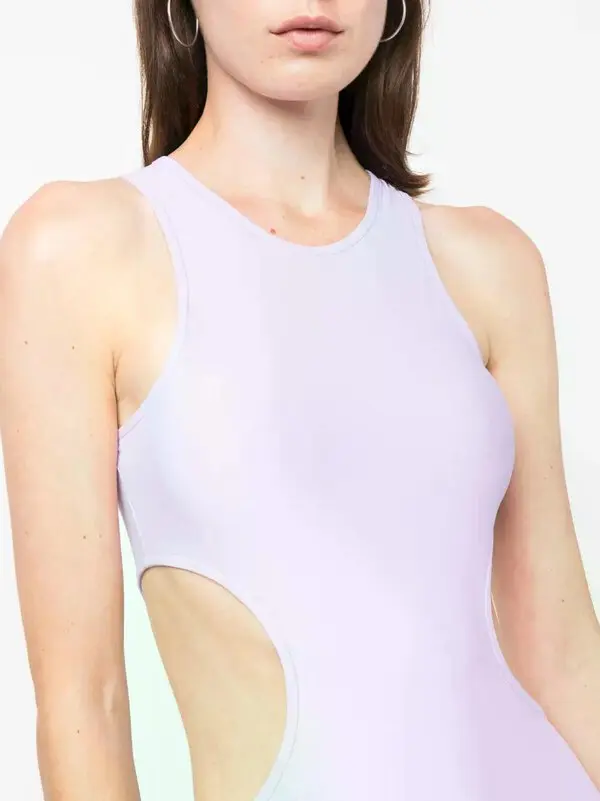 REINA OLGA Sleeveless Cut-out Minidress - Purple