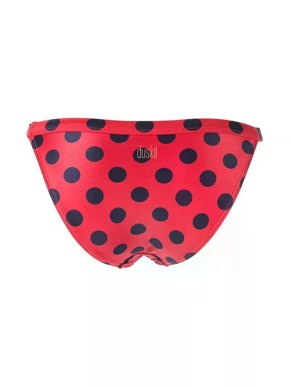 DUSKII Cerise Banded Bikini Bottoms