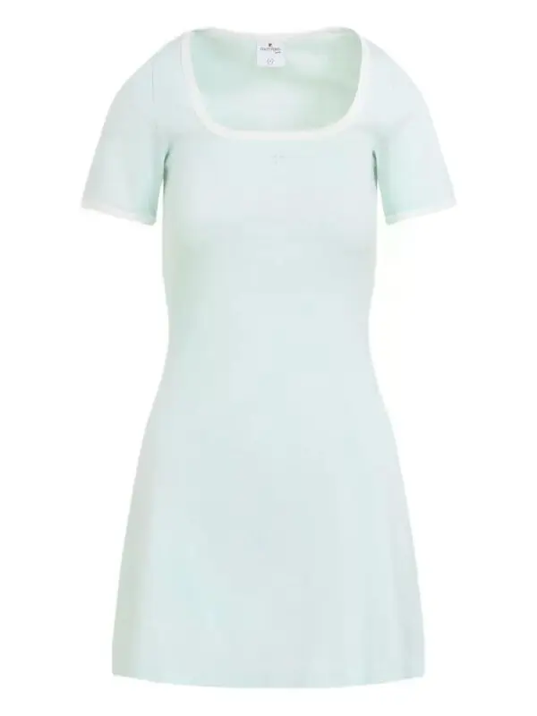 COURREGES Square Neck Dress With Logo
