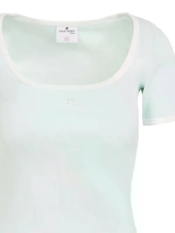 COURREGES Square Neck Dress With Logo