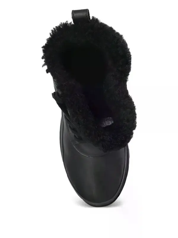 Canada Goose Fur-trimmed Lace-up Boots - Black