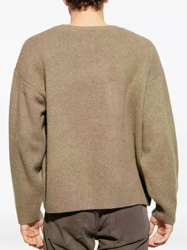 FRAME V-neck Sweater With Ribbed Trim