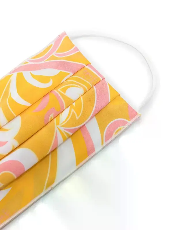 Emilio Pucci Albizia Baby Print Mask - Yellow