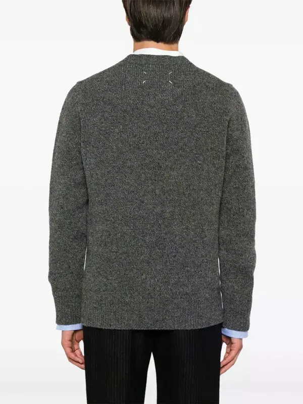 MAISON MARGIELA Wool Knit Crew Neck Sweater