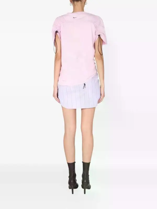 1/OFF PARIS Striped Drawstring Dress - Pink