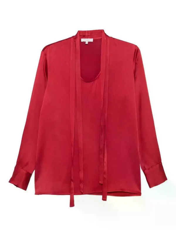 Antonelli Firenze Tie-neck Blouse With Buttoned Cuffs - Red
