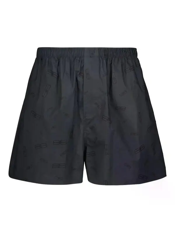 Balenciaga Logo-print Shorts - Grey