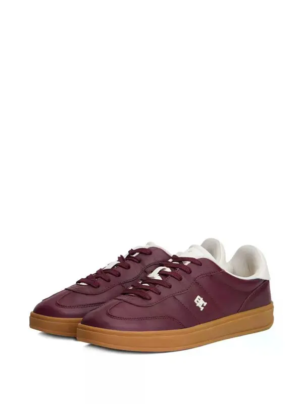 Tommy Hilfiger Heritage Leather Lace-up Sneakers - Brown