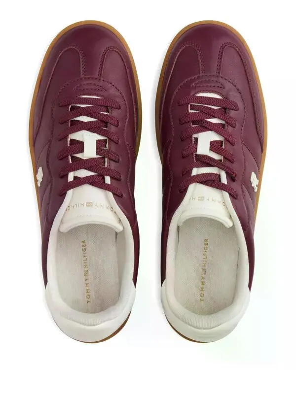 Tommy Hilfiger Heritage Leather Lace-up Sneakers - Brown