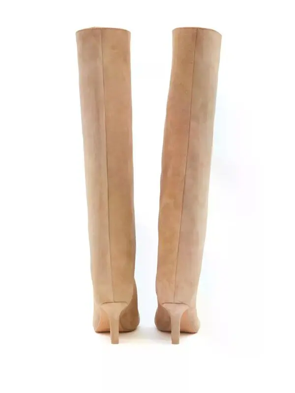 MAISON MARGIELA Anatomic Slip-on Suede Knee-high Boots
