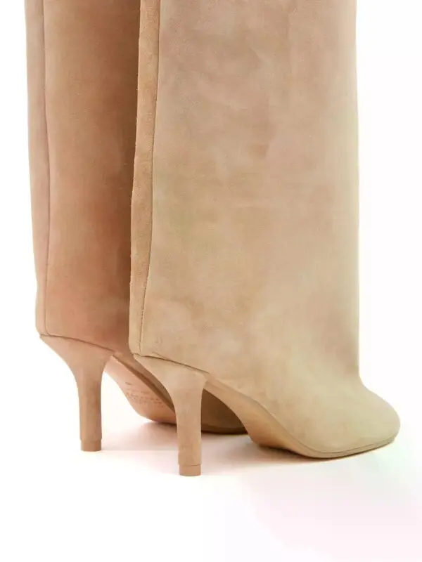 MAISON MARGIELA Anatomic Slip-on Suede Knee-high Boots