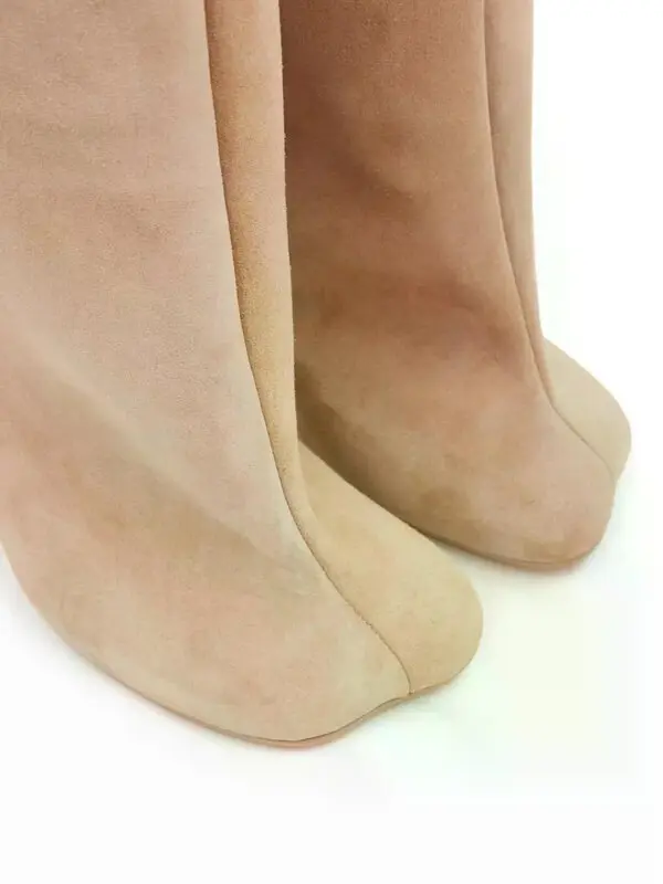 MAISON MARGIELA Anatomic Slip-on Suede Knee-high Boots