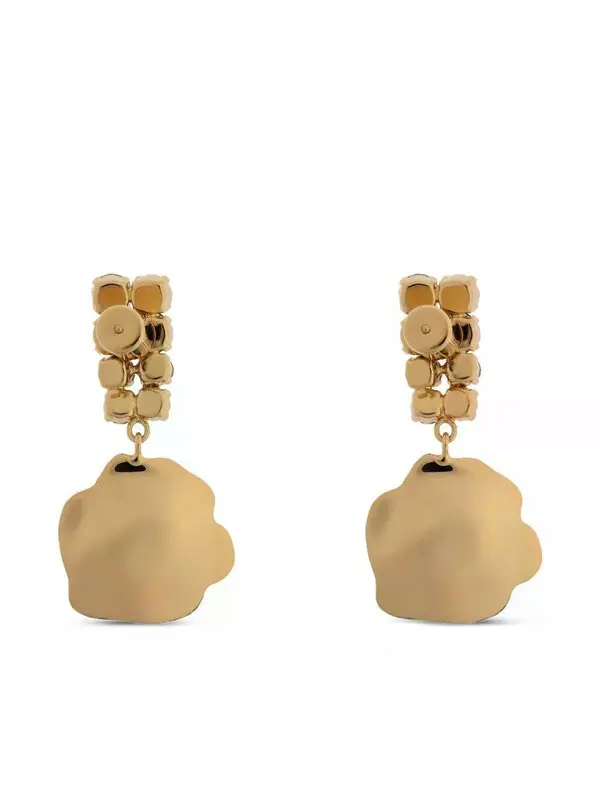 Marni Crystal-embellished Flower-motif Drop Earrings