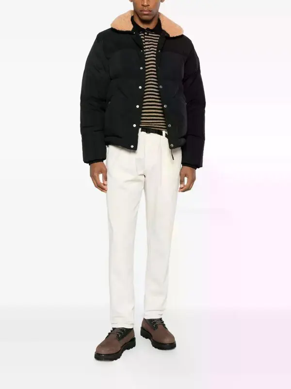 Pyrenex Corduroy Collar Quilted Jacket