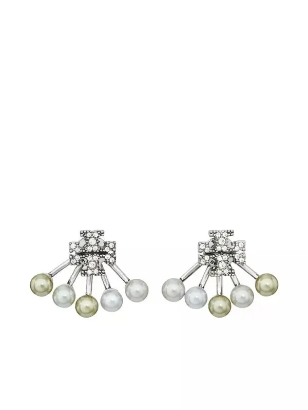 Tory Burch Moondance Front-back Earrings - Silver